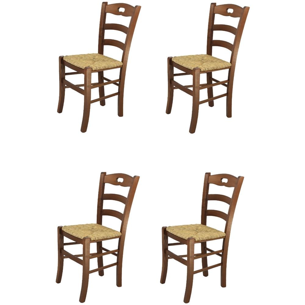 T M C S - Tommychairs - Set 4 Sedie Modello Savoie Per Cucina Bar E Sala Da Pranzo, Robusta ...