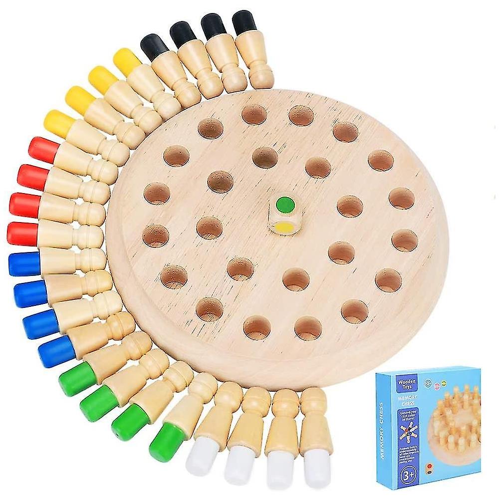 HTN - Memory Chess For Kids, Memory Chess Game, Logic Wood Chess Game ...
