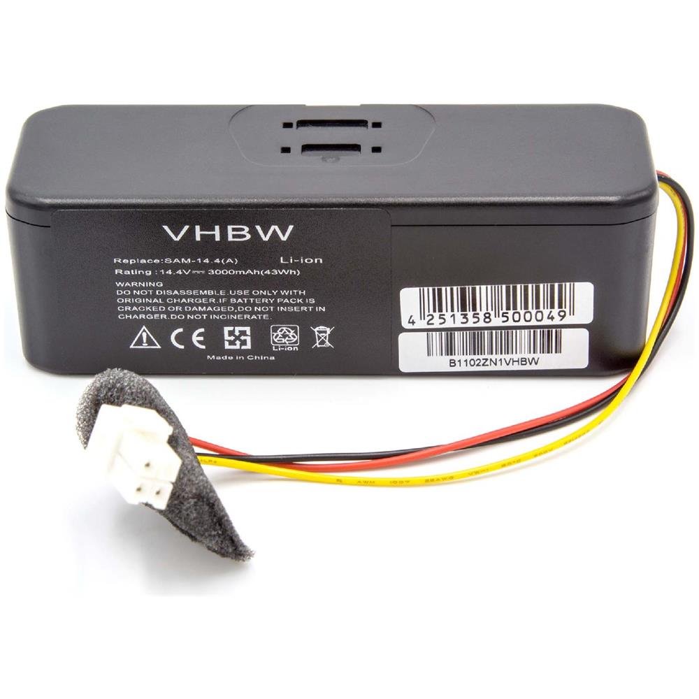 vhbw - Batteria Di Ricambio Li-ion 3000mah (14.4v) Per Aspirapolvere ...