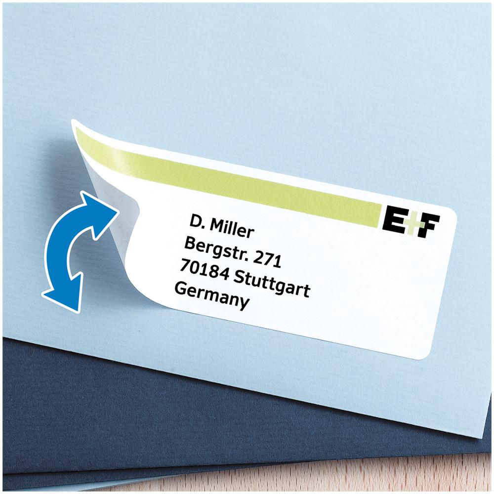 Herma - Adhesive labels white A4 Movables 99,1x42,3 1200 pcs, Bianco, 9 ...