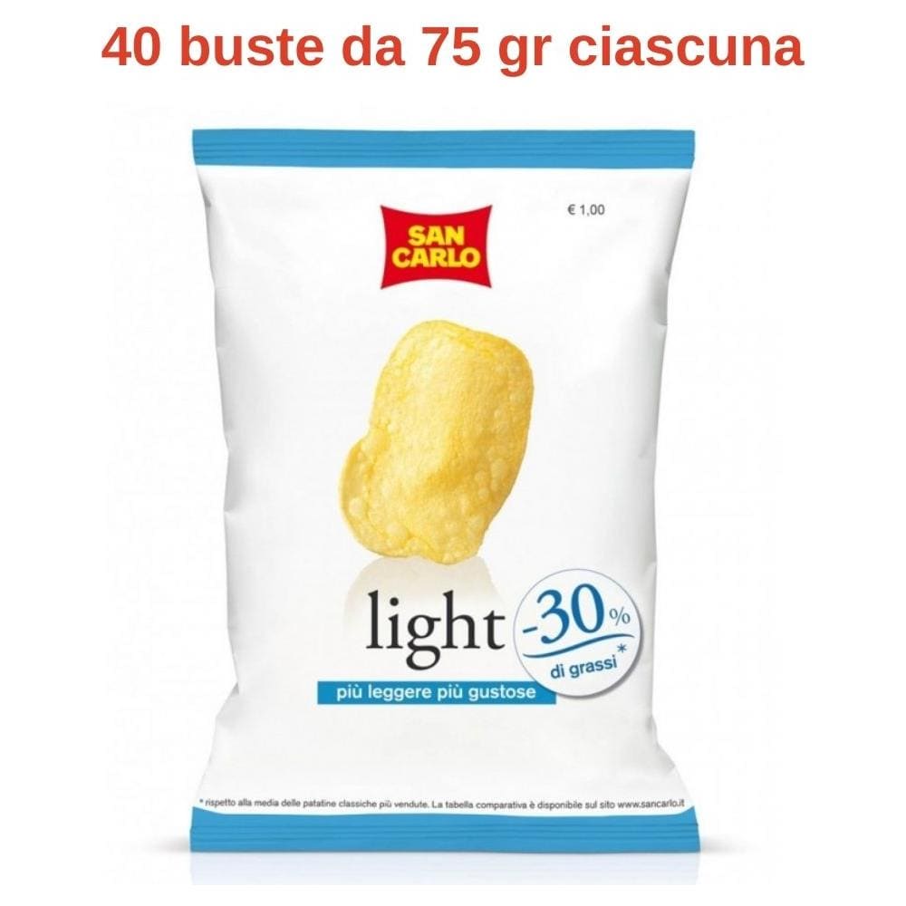 SAN CARLO - San Carlo Patatine Light 40 Buste Da 75 Gr - ePRICE