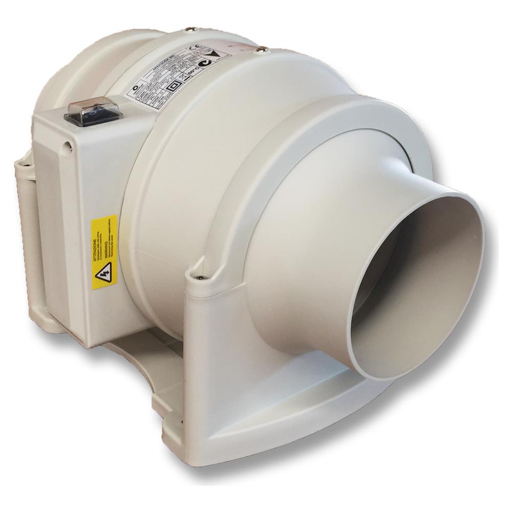 AERAULIQA - Qmf125st - Ventilatore Elico-centrifugo In Linea Diam ...