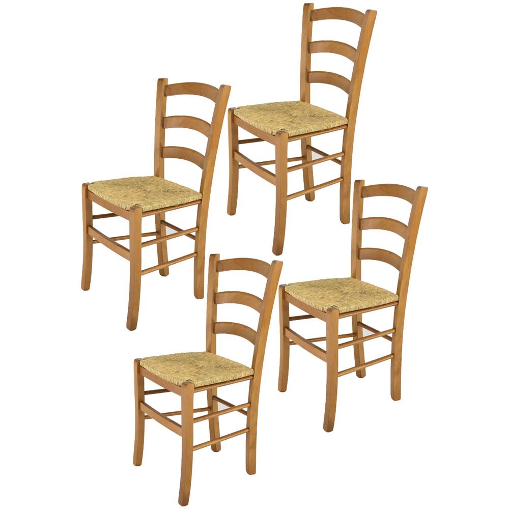 T M C S - Tommychairs - Set 4 Sedie Modello Venice Per Cucina Bar E Sala Da Pranzo, Robusta ...
