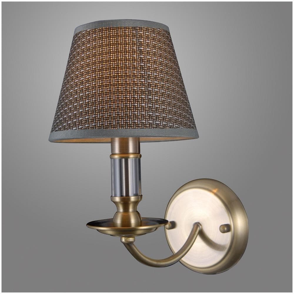 Italux Lighting - Applique Classica Bronzo Antico 1 Luce Con Paralume ...