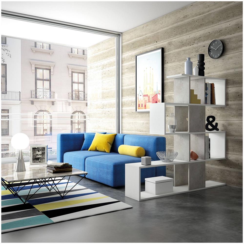 DMORA - Libreria Decorativa E Funzionale Con Cinque Scomparti, 100% ...