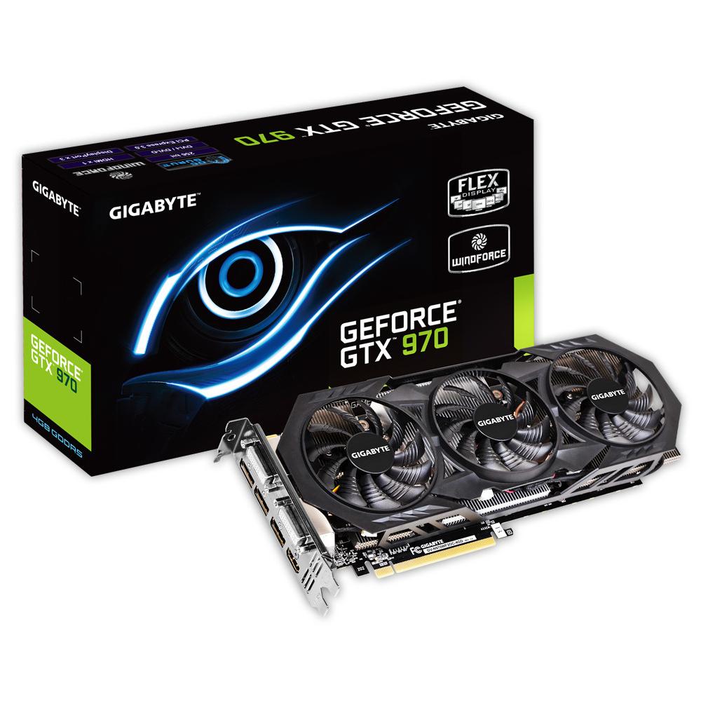 GIGABYTE - GeForce GTX 970 4 GB GDDR5 Pci-E Dual-link DVI-I / DVI-D ...