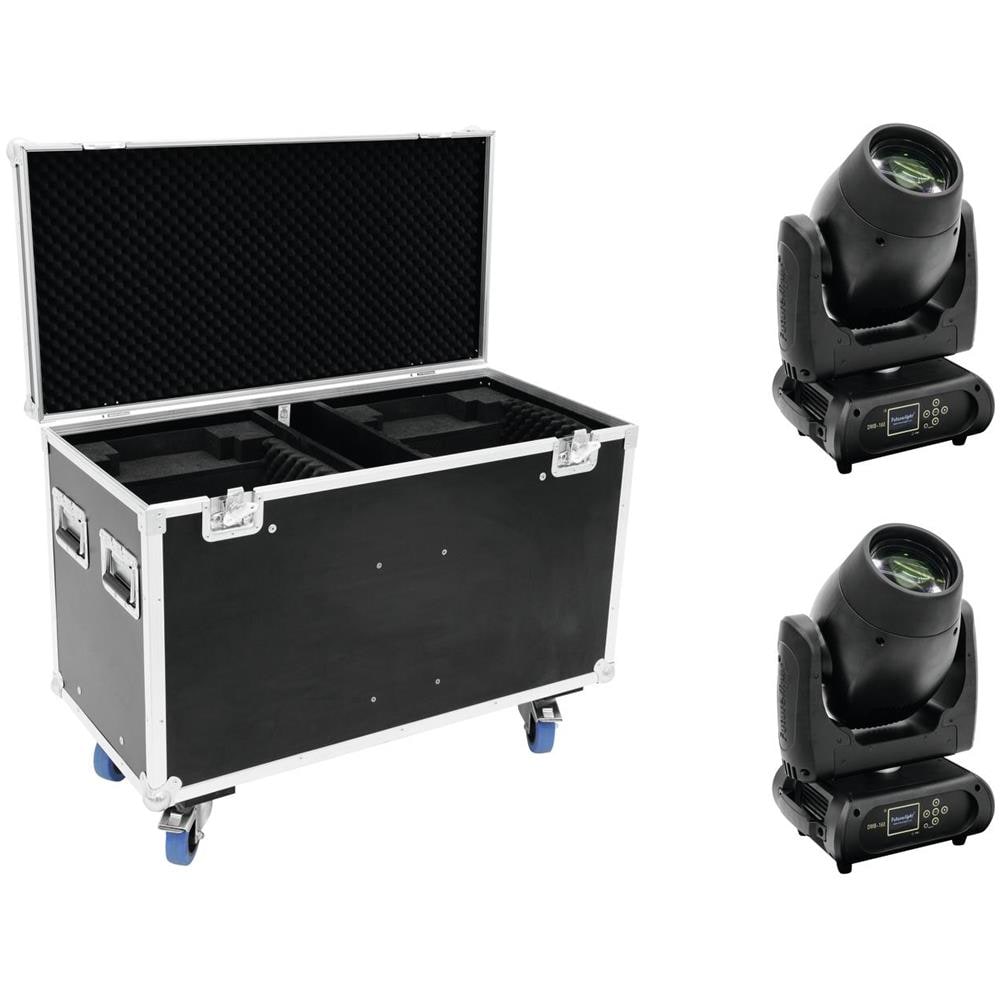 FUTURELIGHT - Set 2x Dmb-160 Led Moving-head + Case - ePRICE