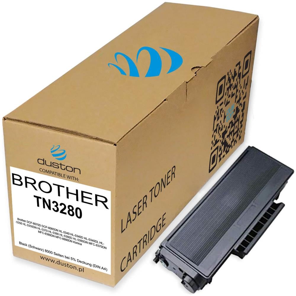 DUSTON - 3x Tn3280, Tn650, Tn-3280 Toner Negro Compatible Con Brother ...