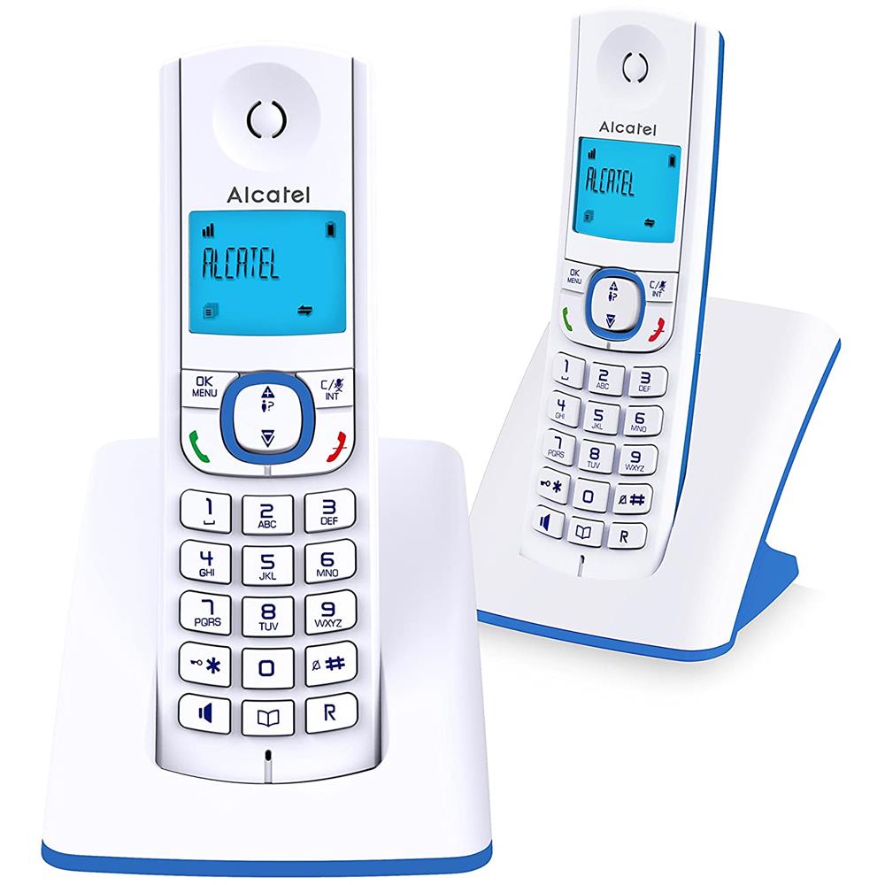 ALCATEL - Telefono DECT Duo F530 con Identificatore di Chiamata Colore ...