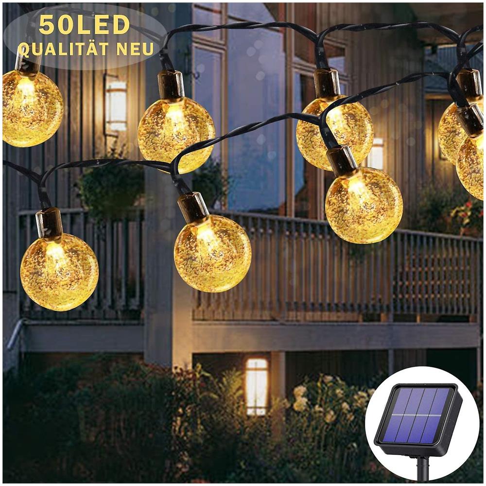 HTN - Luce Solare Esterna 50 Led 7m 8 Modello Solare (white White) - ePRICE