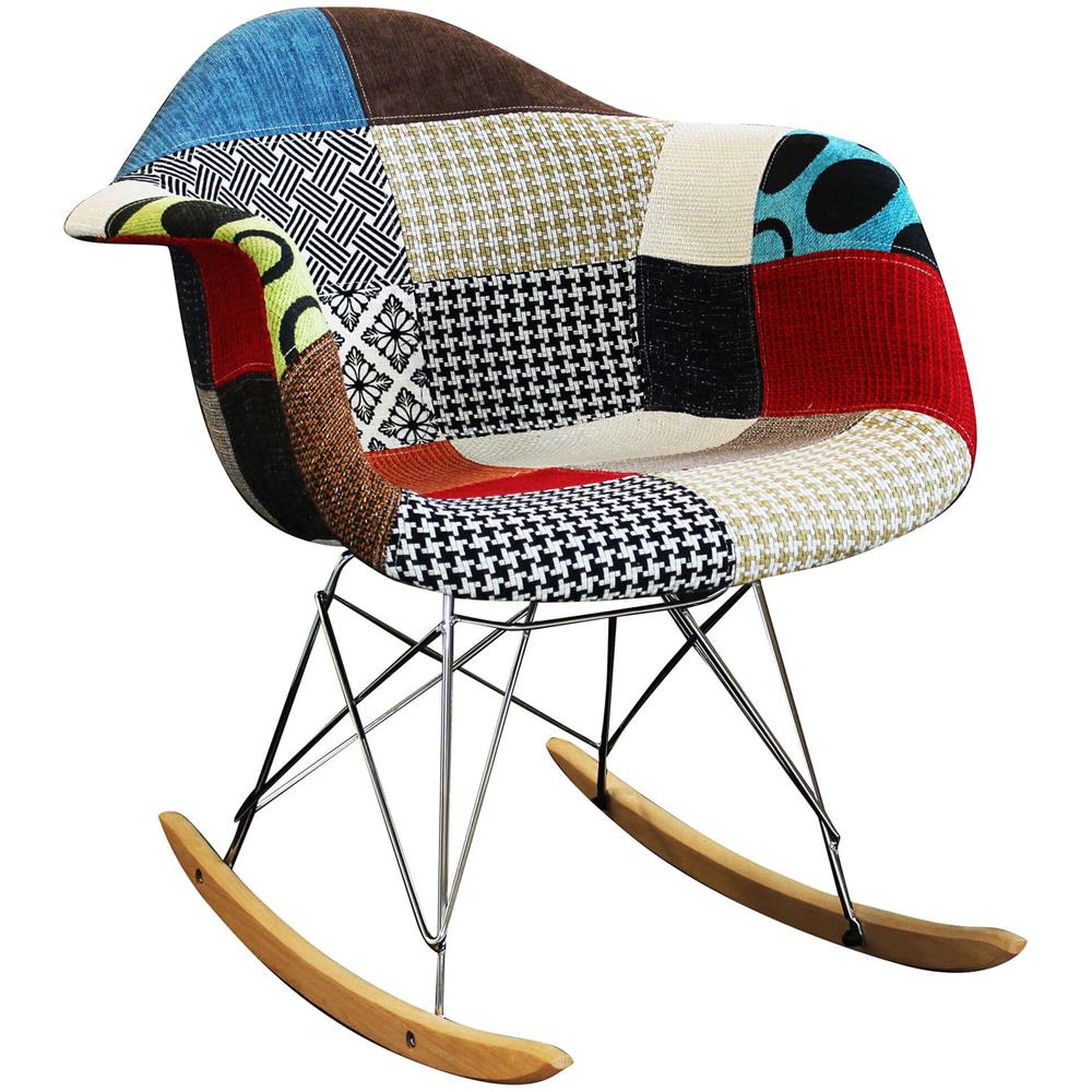 Milani Home - Juliette - Poltrona Dondolo Moderna Acciaio E Legno - ePRICE