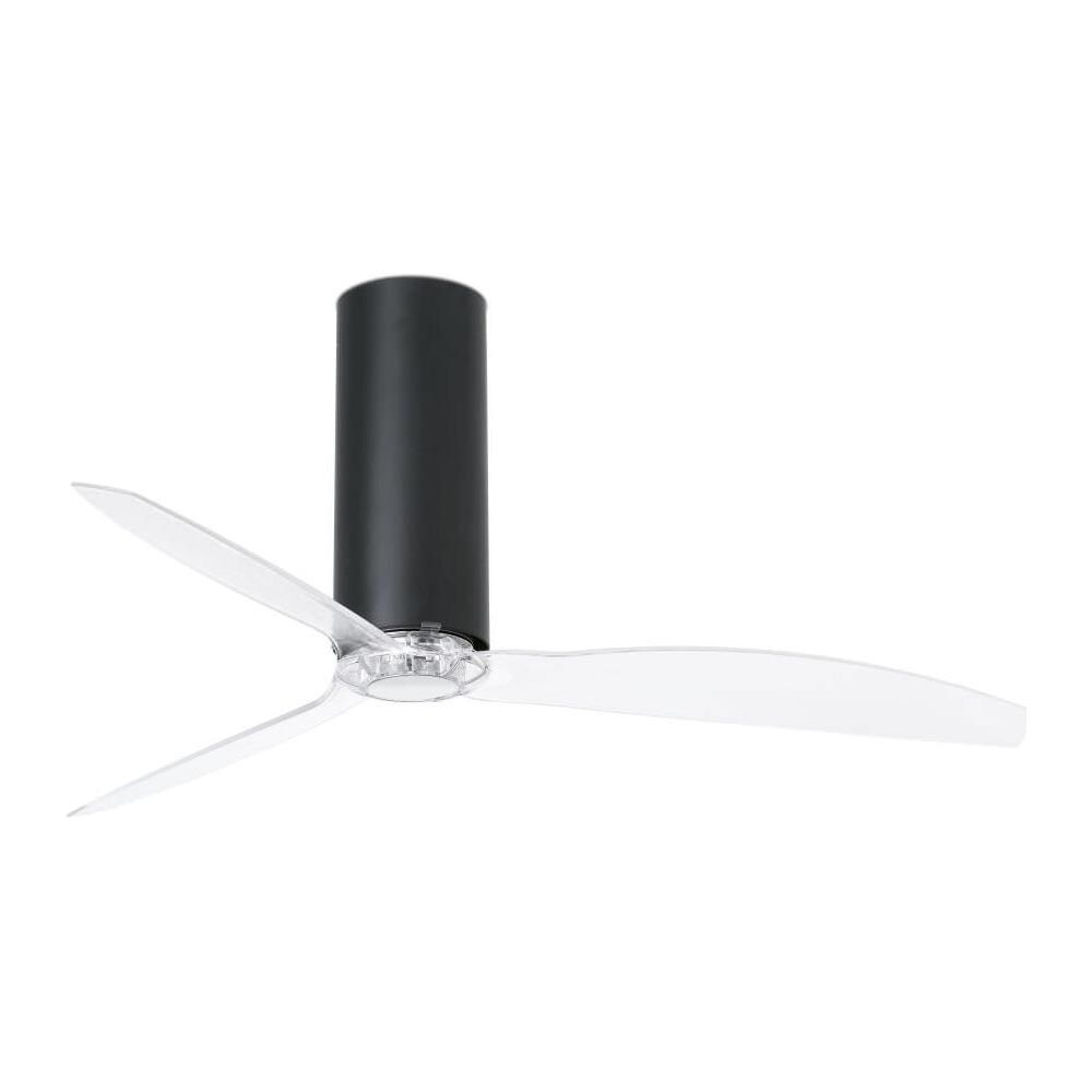LOREFAR - Ventilatore Da Soffitto Senza Luce Nero Opaco Tube Fan ...