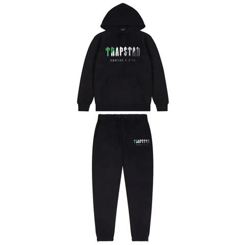 TRAPSTAR - Tuta Con Cappuccio Decoded In Ciniglia 8823 Trapstar Nera Xl ...
