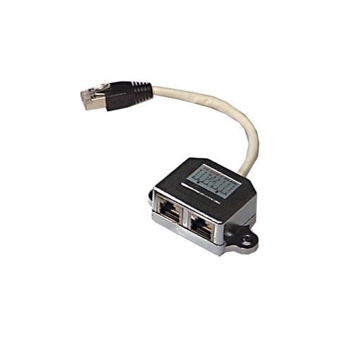 DELTACO - 665-F, 1x RJ45M, 2x RJ45F, Maschio / femmina, Nero, Bianco ...