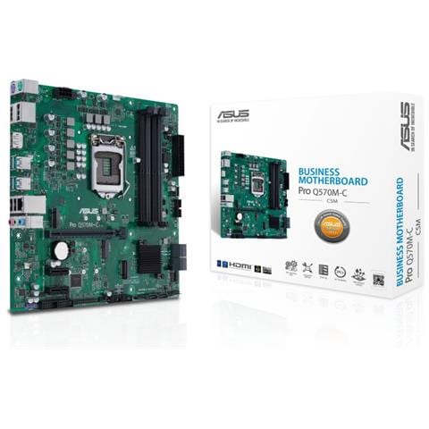 ASUS - Scheda Madre Pro Q570M-C / CSM Socket LGA 1200 Chipset Q570 ...