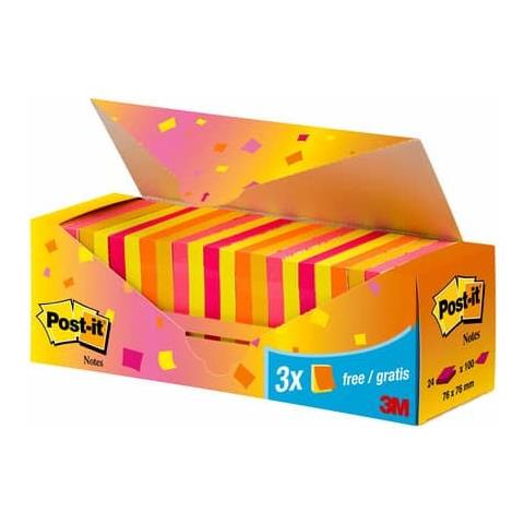 Post-it® - Foglietti Colorati Notes Neon Assortiti Neon Conf. 21 ...
