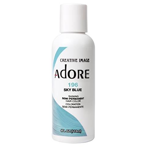 ADORE - Tinta Per Capelli Semipermanente, 196 Sky Blue, 4 Fl Oz - ePRICE