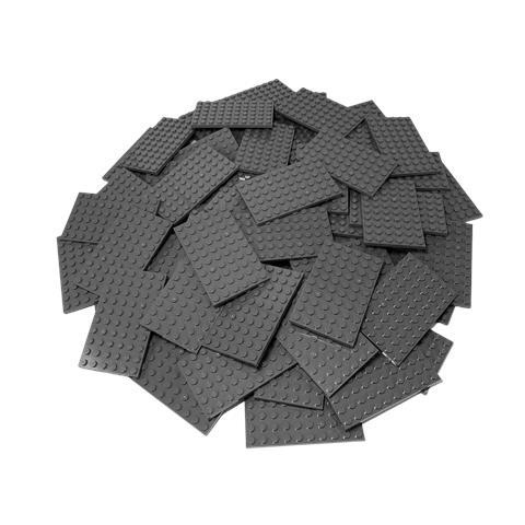 LEGO - 6x10 Piatti Grigio Scuro - Basic, City, Classic - Piatto Grigio ...