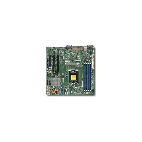 Supermicro - X11SSH-F, Intel, DDR4-SDRAM, Micro ATX, 4GB, 8GB, 16GB, Intel C236, Socket H4 (LGA ...