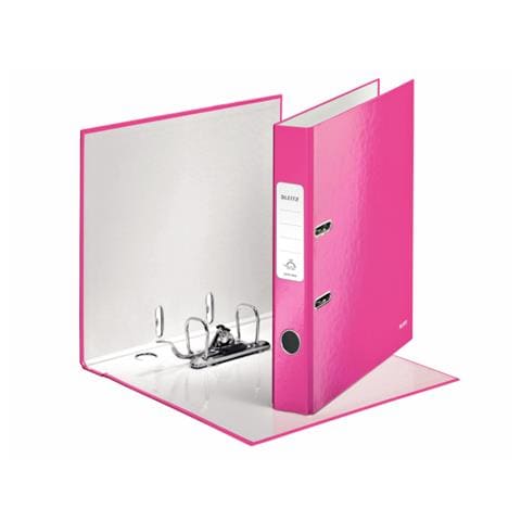 LEITZ - 180 WOW Lever Arch File - pink metallic, Rosa, 52 x 285 x 318 ...