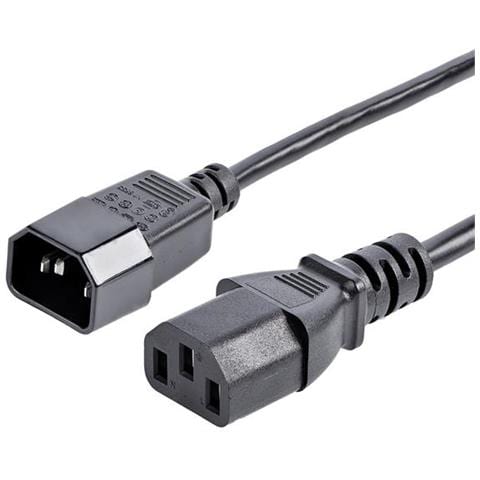 STARTECH.COM - Cavo di alimentazione standard - Prolunga di rete da 1,8m - C14 a C13 - Cavo ...