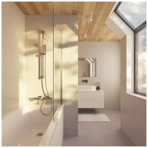 IDEAL STANDARD - Set Doccia - Idealrain Evo - Asta 90 Cm E Doccetta Tonda Ø 12,5 Cm 3j - Cromo ...