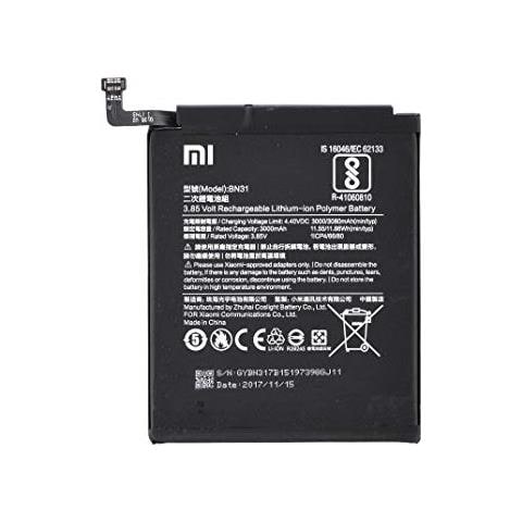 XIAOMI - Batteria Originale BN31 Capacità da 3000mAh Li-Ion de Carica ...