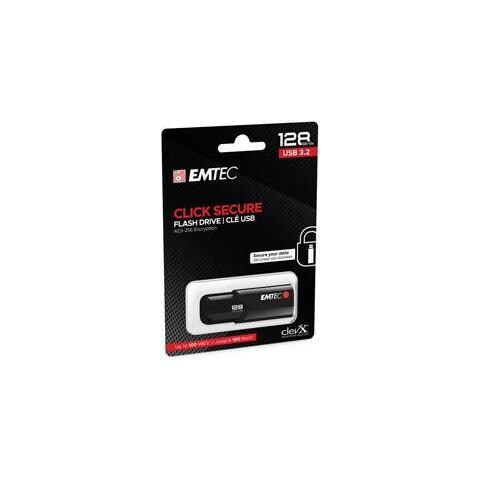 EMTEC - Click Secure B120 Chiavetta Usb 3.2 128gb Black - ePRICE