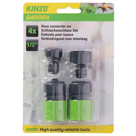 Kinzo - Set 4 Pezzi Connettori Tubo Da Giardino Kinzo Garden - ePRICE