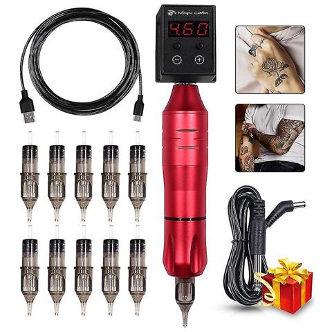 HTN - Kit Macchino Da Tatuaggio A Batteria Wireless Con Alimentatore ...