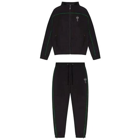 TRAPSTAR - Wy07 Trapstar Arch Panel Shellsuit Black Green S - ePRICE