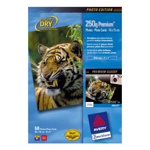 AVERY - Photo-Paper A6 Premium 250 g / m², 250 g / m², 100 x 150 mm ...
