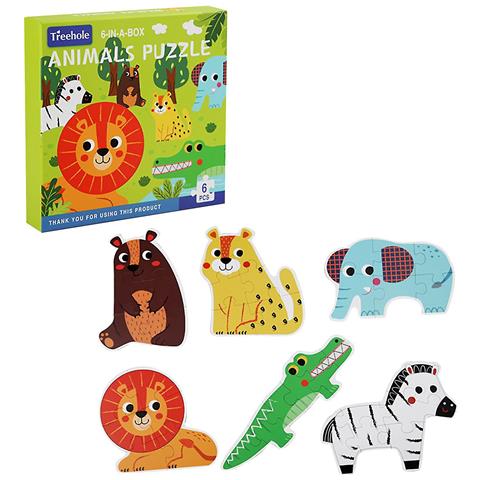 HTN - Animali Di Alberi Puzzle 6-in-a-box Set Di Grandi Dimensioni ...