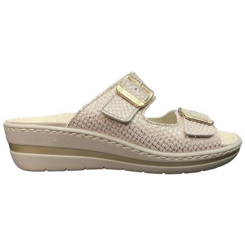 ENVAL SOFT - 3767022 Sandali Ciabatte Oro Donna Pelle Memory Plantare ...