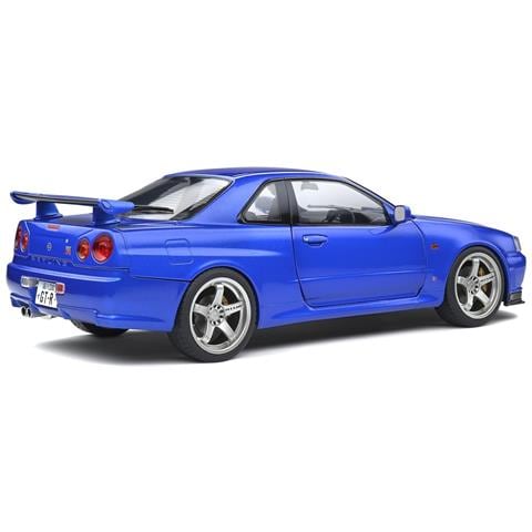 SOLIDO - Nissan Skyline Gt-r (r34) 1990 Bayside Blue Metallic 1:18 - ePRICE